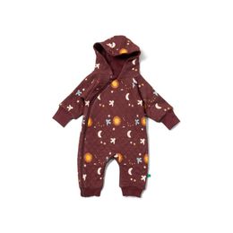 Little Green Radicals Kuschelanzug aus Bio-Baumwolle in Braun | Gr.: 9-12 MONATE