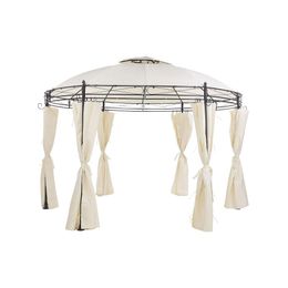 Beliani Pavillon SAFARA in Beige/Schwarz - (W) 368 x (H) 275 x (L) 368 cm | Gr.: onesize