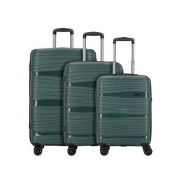 d&n D&N Travel Line 4300 4 Rollen Kofferset 3-teilig in dark green | Gr.: onesize