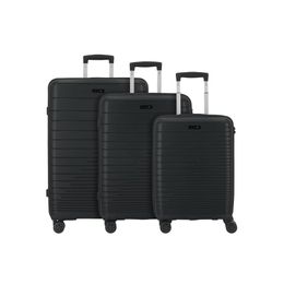 d&n D&N Travel Line 4600 4 Rollen Kofferset 3-teilig in black | Gr.: onesize