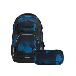 Coocazoo Schulrucksack-Set MATE Electric Ice in Blau/Schwarz 2-teilig | Gr.: onesize