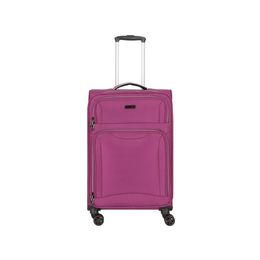 d&n D&N Travel Line 9204 4 Rollen Trolley M 66 cm mit Dehnfalte in purple | Gr.: onesize