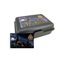 Harry Potter Brotdose mit Trennwand - Hogwarts in schwarz | Gr.: onesize