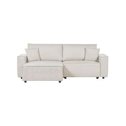 Beliani Ecksofa KARILA in Beige - (W) 250 x (H) 85 x (L) 150 cm | Gr.: onesize