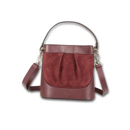 Leder Umhängetasche Florence Tasche dunkelrot ca. 18cm | Gr.: onesize