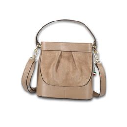 Leder Umhängetasche Florence Tasche taupe, beige ca. 18cm | Gr.: onesize