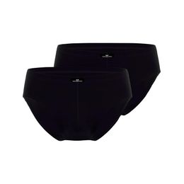 Götzburg Götzburg Baumwolle, Single-Jersey Slip 2er-Pack in schwarz | Gr.: 8
