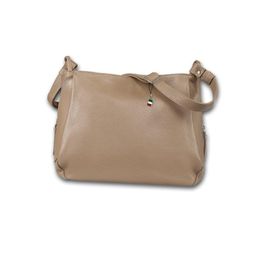 Leder Umhängetasche Florence Tasche taupe, beige ca. 35cm | Gr.: onesize