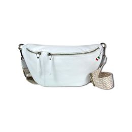 Florence G&uuml;rteltasche Leder wei&szlig; ca. 37cm | Gr.: onesize