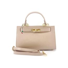 Florence Umh&auml;ngetasche Leder beige ca. 23cm | Gr.: onesize