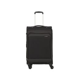 d&n D&N Travel Line 9504 4 Rollen Trolley M 67 cm mit Dehnfalte in black | Gr.: onesize