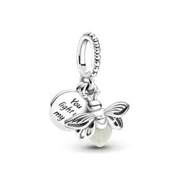 Pandora Silber Charm-Anhänger Leuchtendes Glühwürmchen | Gr.: onesize