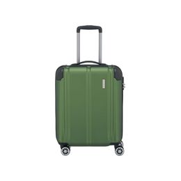 Travelite City - 4-Rollen-Kabinentrolley S 55 cm (rot) in grün | Gr.: onesize