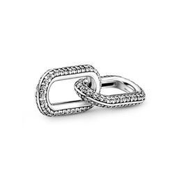 Pandora Doppeltes Verbindungselement Styling Pavé Weiß | Gr.: onesize