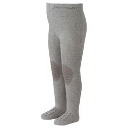 Sterntaler Krabbelstrumpfhose uni in silber mel. | Gr.: 80
