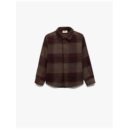 KOTON SHIRTS LS in Bordo Karomuster | Gr.: 4-6 Jahre