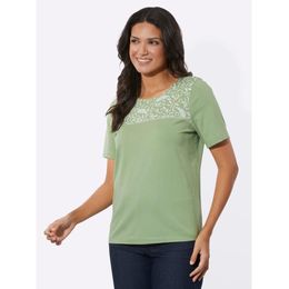 Sieh an! Kurzarmshirt in eucalyptus-ecru | Gr.: 38
