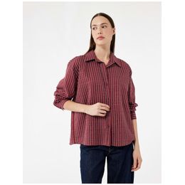 KOTON SHIRTS LS in Bordo Gestreift | Gr.: 36