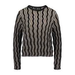 Betty Barclay Strickpullover mit Pailletten in Patch Black/Taupe | Gr.: 46