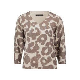 Betty Barclay Strickpullover mit Fledermaus&auml;rmeln in Taupe/Taupe | Gr.: 38