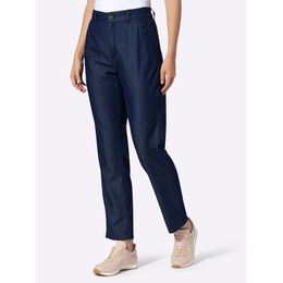 Heine Ankle-Jeans in blue-stone-washed | Gr.: 50