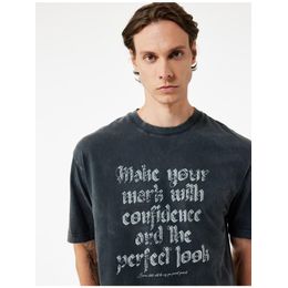 KOTON TSHIRT SS in Anthrazit | Gr.: XL