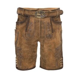 Gwandler Lederhose FLORIAN-gespeckt in braun | Gr.: 62