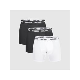 Smilodox Boxershorts 3er Pack in Schwarz / Weiß | Gr.: L