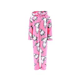 Overall Fleece Schlafanzug Harry Potter in Pink | Gr.: 116