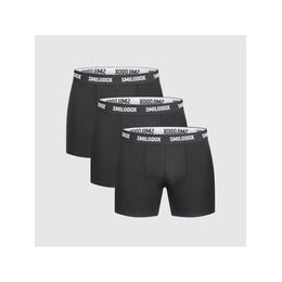 Smilodox Boxershorts 3er Pack in Schwarz | Gr.: XL
