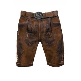 Edelnice Kurze Wildbock Lederhose Jan in dunkelbraun | Gr.: 50