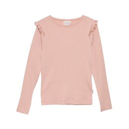 Minymo Kinder Longsleeve "T-Shirt LS Rib-Girl" in Rosa | Gr.: 122
