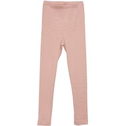 Minymo Kinder Leggings "Leggings Rib-Girl" in Rosa | Gr.: 128