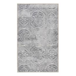 Wecon Home Badteppich Louis in silber | Gr.: 60 x 100 cm