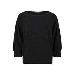 Betty Barclay Oversize-Shirt im Glitzer-Look in Schwarz | Gr.: 36