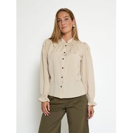 Sel by peppercorn Peppercorn Hemd / Shirt in Fog Sand Stripe | Gr.: 36