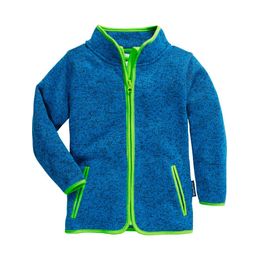 Playshoes Strickfleece-Jacke in Blau | Gr.: 104