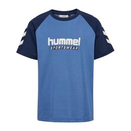 Hummel Shirt "Logo T-Shirt S/S" in Blau | Gr.: 46-52