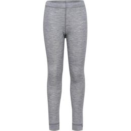 Hummel Kinder Leggings "Wool Rib Tights" in Grau | Gr.: 128