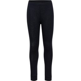Hummel Kinder Leggings "Wool Rib Tights" in Schwarz | Gr.: 140