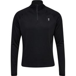 Hummel Pullover "Pulse Half Zip Midlayer" in Schwarz | Gr.: M