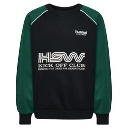 Hummel Kinder Sweatshirt "Oversized Crew Hsw" in Grün | Gr.: 34/40