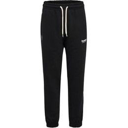 Hummel Kinder Sweat Pants "Loose Sweatpant Piping" in Schwarz | Gr.: 122
