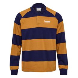 Hummel Longsleeve "Loose Striped Polo Longsleeve" in Blau | Gr.: L