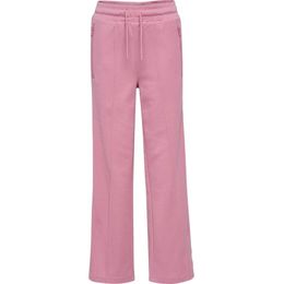 Hummel Kinder Sweat Pants "Archive Wide Leg Poly Pants" in Rosa | Gr.: 140