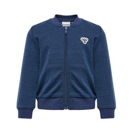 Hummel Kinder Trainingsjacke "Mini Wool Zip Jacket Bee" in Blau | Gr.: 80