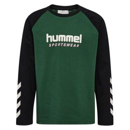 Hummel Kinder Longsleeve "Logo T-Shirt Longsleeve" in Grün | Gr.: 0-3 MONATE