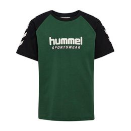 Hummel Shirt "Logo T-Shirt S/S" in Grün | Gr.: 34/40
