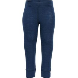 Hummel Kinder Leggings "Mini Wool Rib Tights" in Blau | Gr.: 92