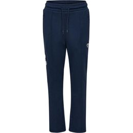 Hummel Kinder Sweat Pants "Archive Regular Poly Pants" in Blau | Gr.: 116